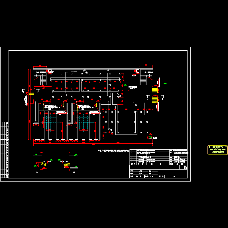 2层35KV变电站电气CAD初设图纸(一次主接线图)(dwg) - 下载 - 豆豆网